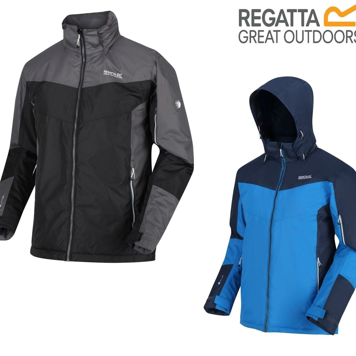 Regatta Mens Fincham Waterproof Insulated Hidden Hood Jacket ...