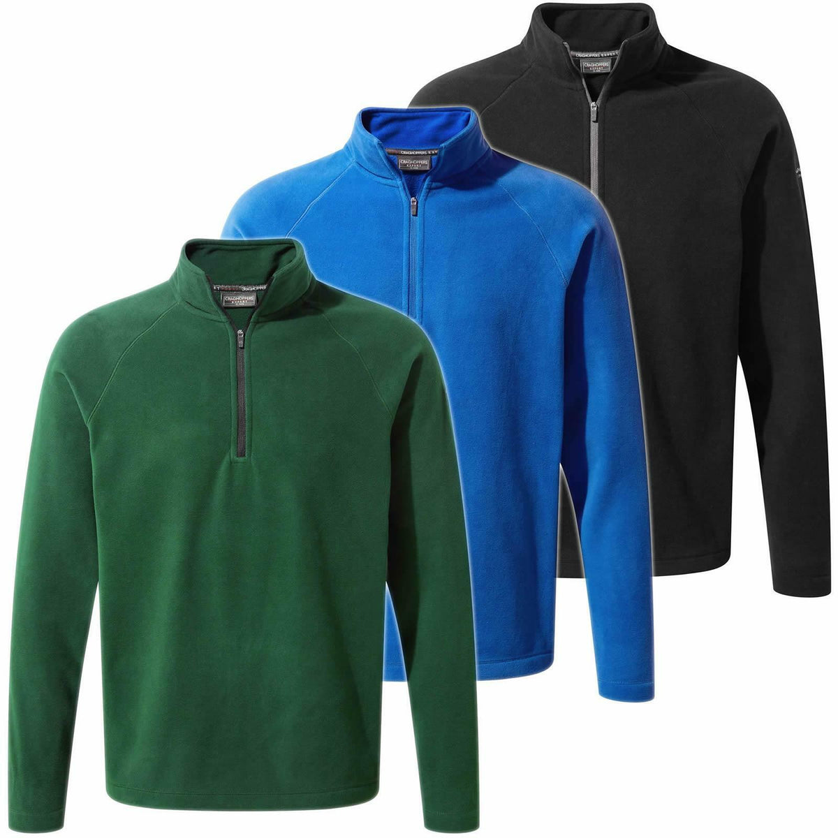 Craghoppers Mens Expert Half Zip Micro Fleece Pullover Base Layer ...