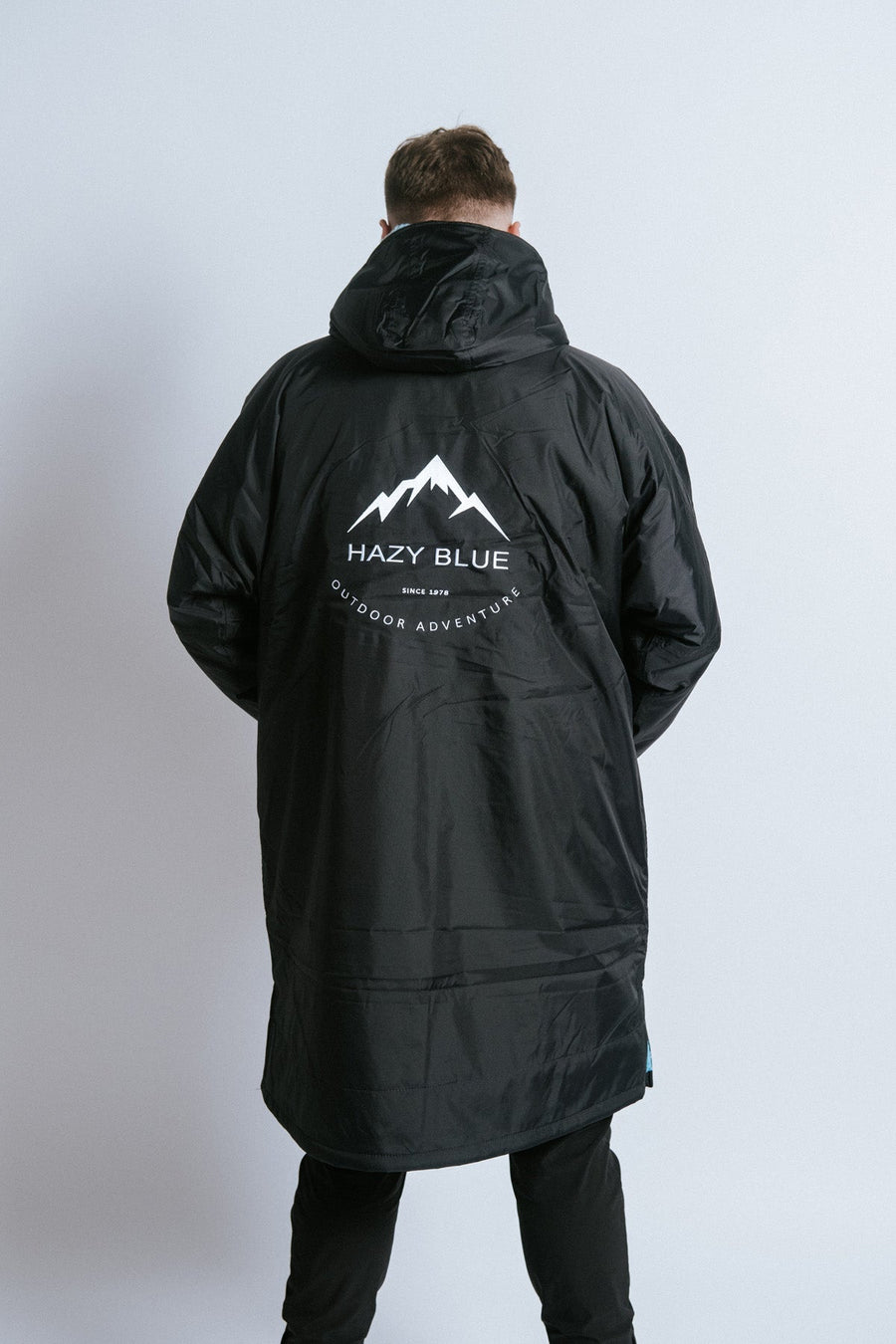 Hazy Blue Waterproof Adults All Weather Changing Robe - Newquay ...