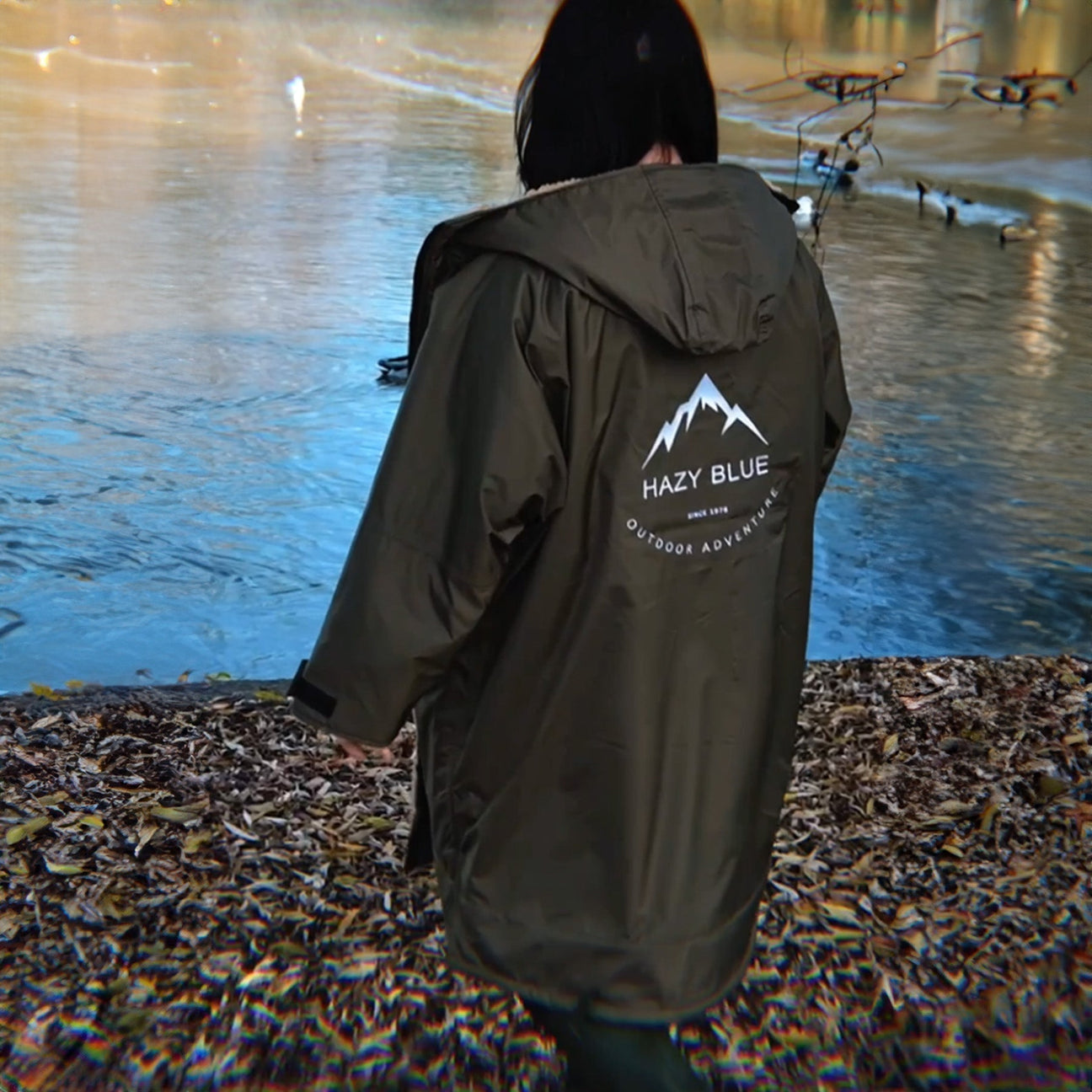 Hazy Blue Dry Changing Robes | Warwickshire Clothing