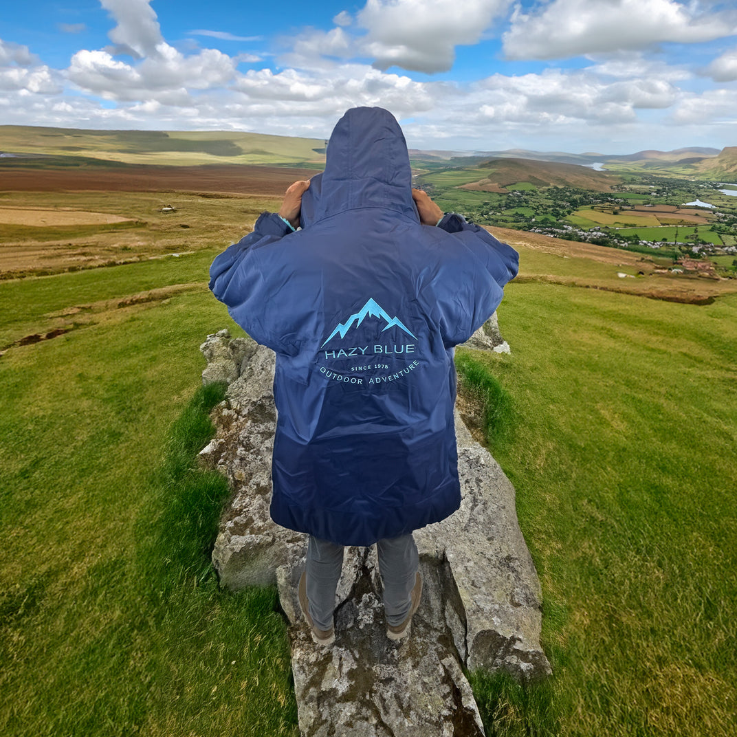 Hazy Blue Dry Changing Robes | Warwickshire Clothing