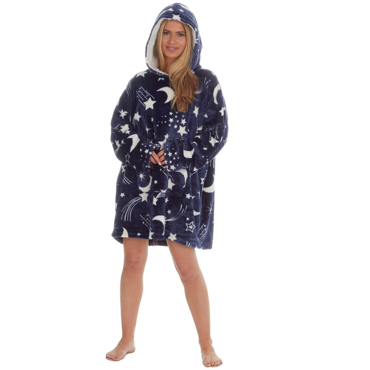 Ladies Oversized Huggable Hoodie Blanket with Big Hood – Warwickshire ...