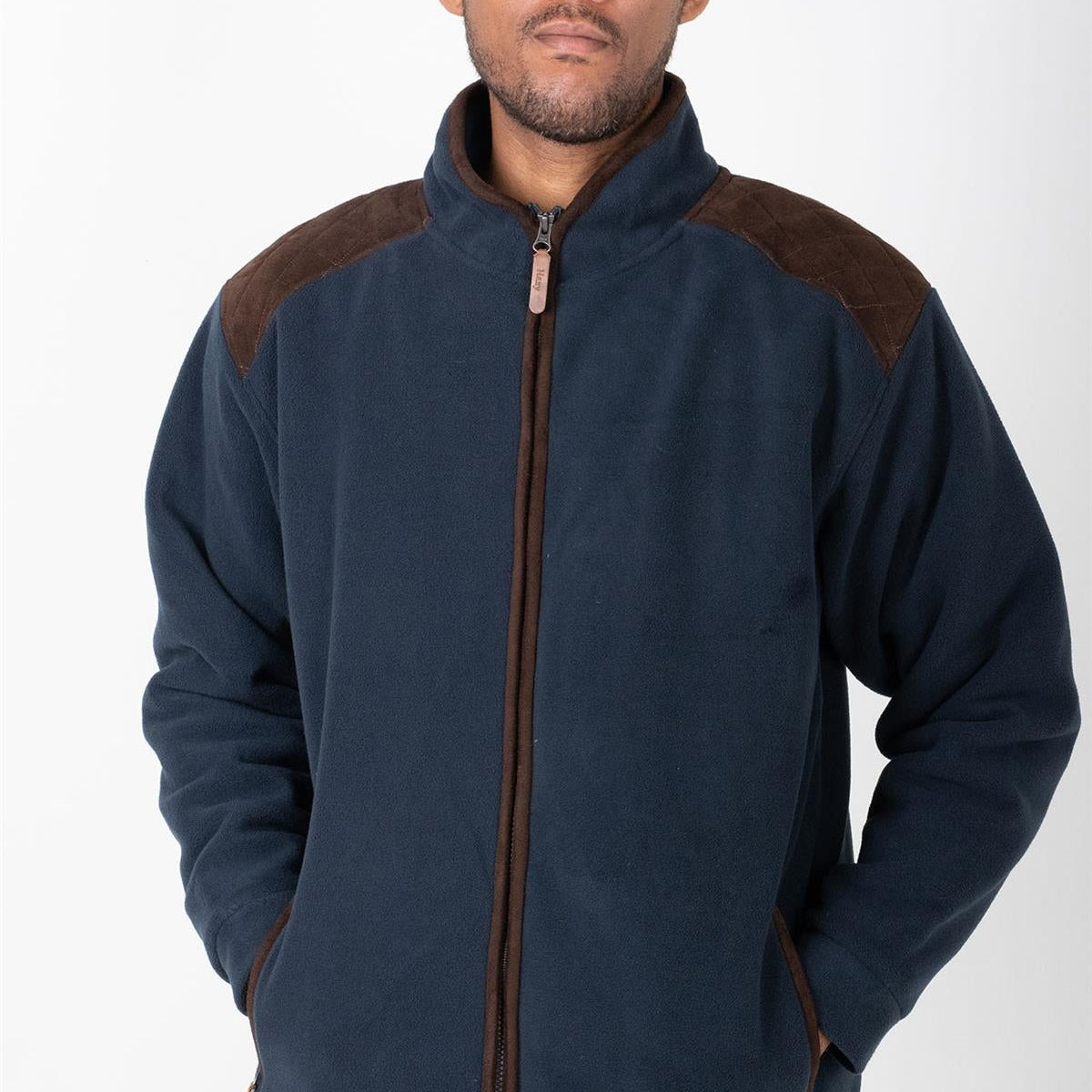 Hazy Blue Marlon Mens Padded Fleece Quilted Jacket – Warwickshire Clothing